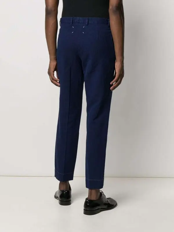 MAISON MARGIELA Zip Pocket Mid-rise Trousers - Black