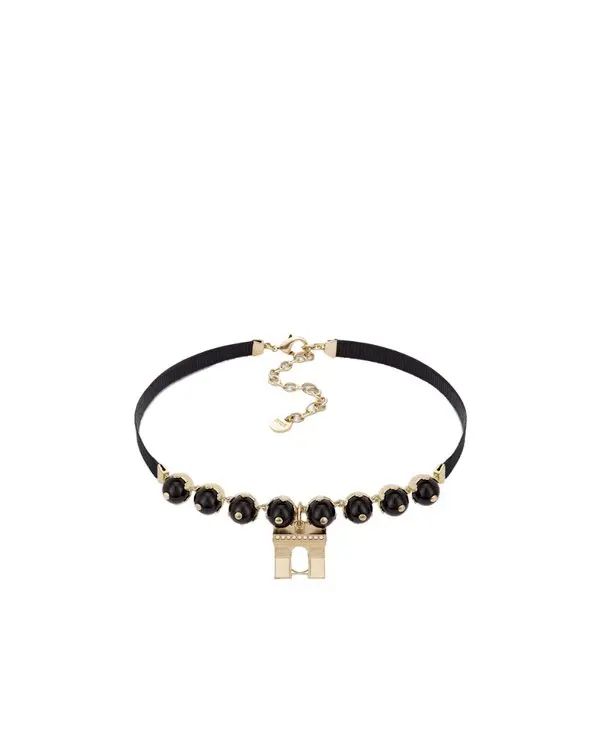Dior Plan De Paris Collar Necklace - Black