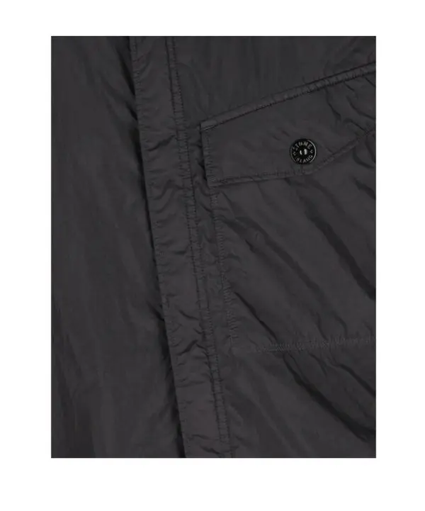 Stone Island Crinkle Coat - Black