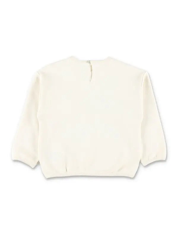 Gucci Cotton Sweatshirt With Web And Horsebit Detail