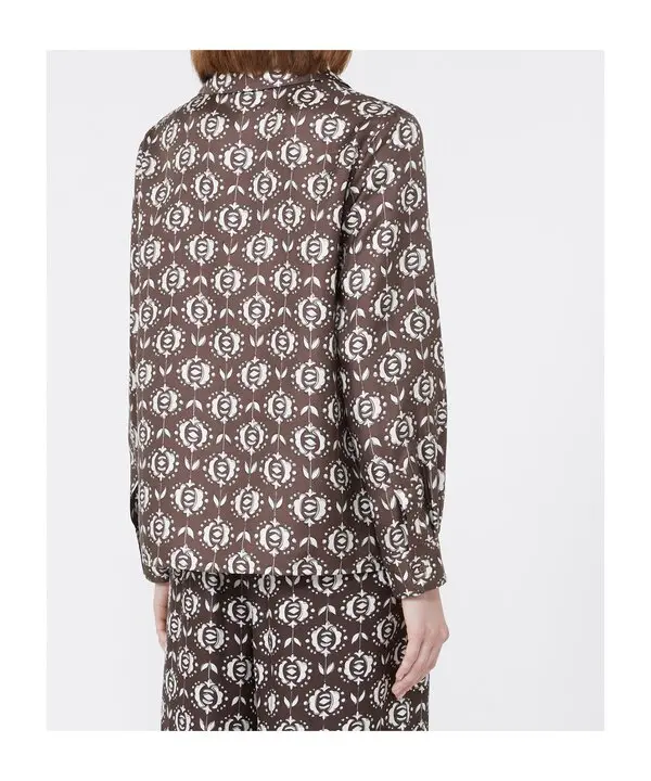 Max Mara Printed Silk Shirt