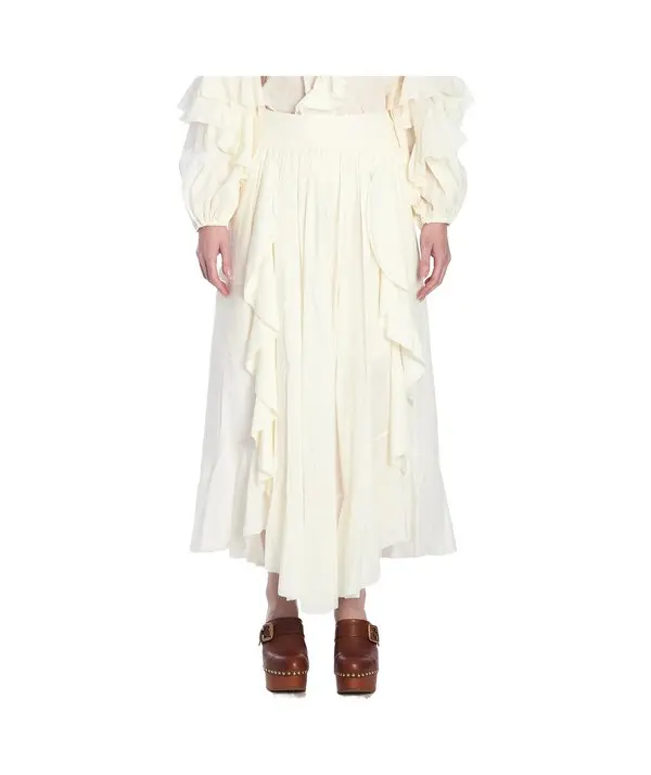 Zimmermann Frilled Maxi Skirt