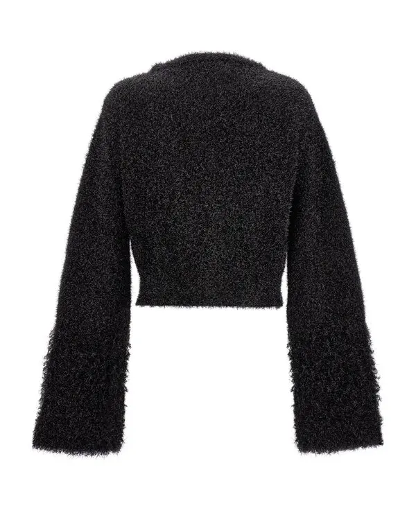 Rabanne Cropped Cardigan With Metal Buttons