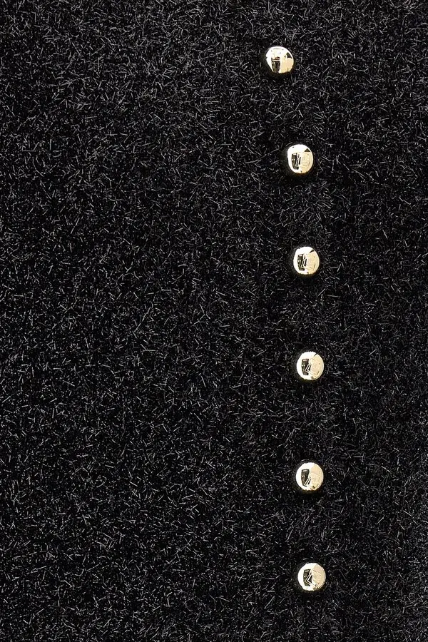 Rabanne Cropped Cardigan With Metal Buttons