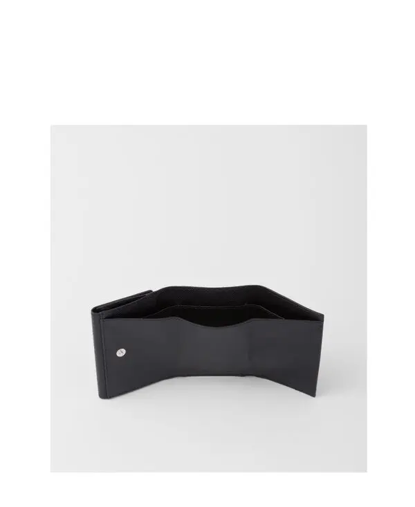 Prada Logo-plaque Press-stud Fastened Wallet