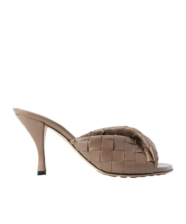 Bottega Veneta Blink Intrecciato Mules - Brown