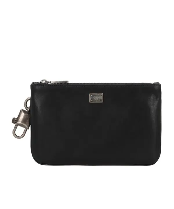 Dolce & Gabbana Dolce Gabbana Logo Plaque Wash Bag - Black