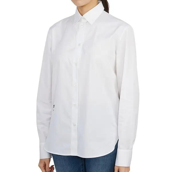 Dior Embroidered Bee Button-up Top