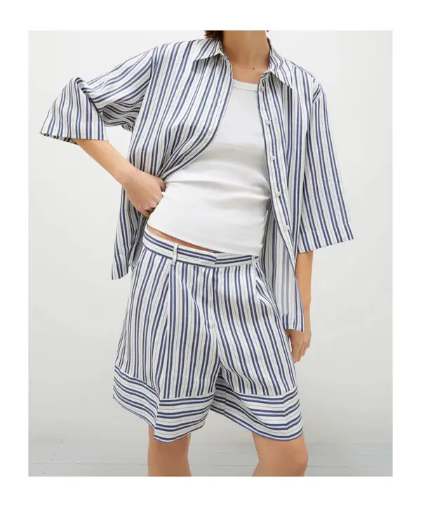 Marella Striped Button-up Shirt