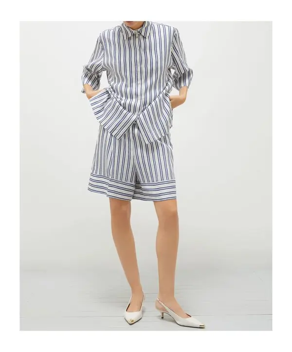 Marella Striped Button-up Shirt