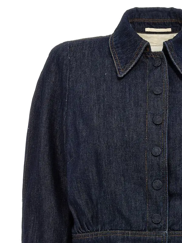 Dries Van Noten Long Sleeve Casual Jacket With Contrast Stitching