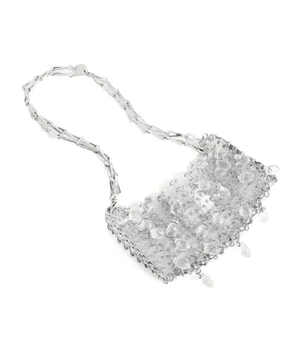 Rabanne 1969 Nano Crystal Resin Shoulder Bag - Silver