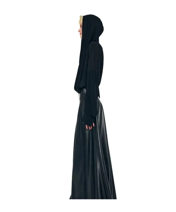 Norma Kamali Hooded Ruffled Blouse