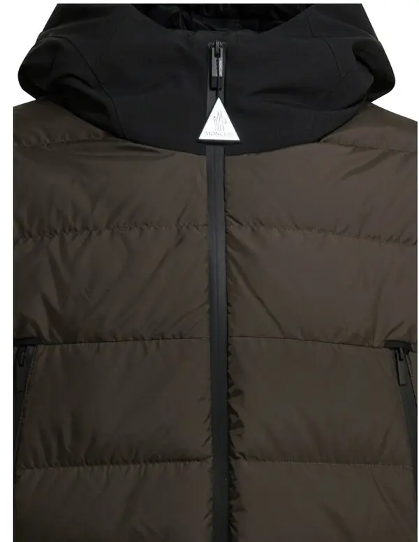 Moncler Quilted Hooded Down Jacket - Black