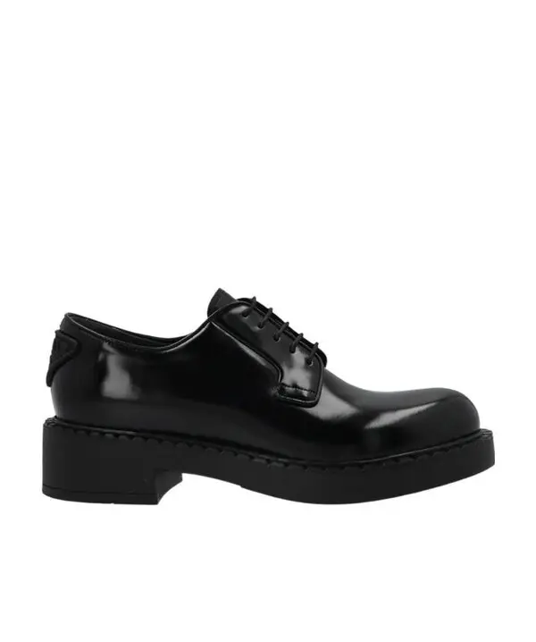 Prada Smooth Leather Logo Derby