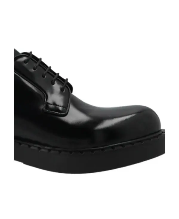 Prada Smooth Leather Logo Derby