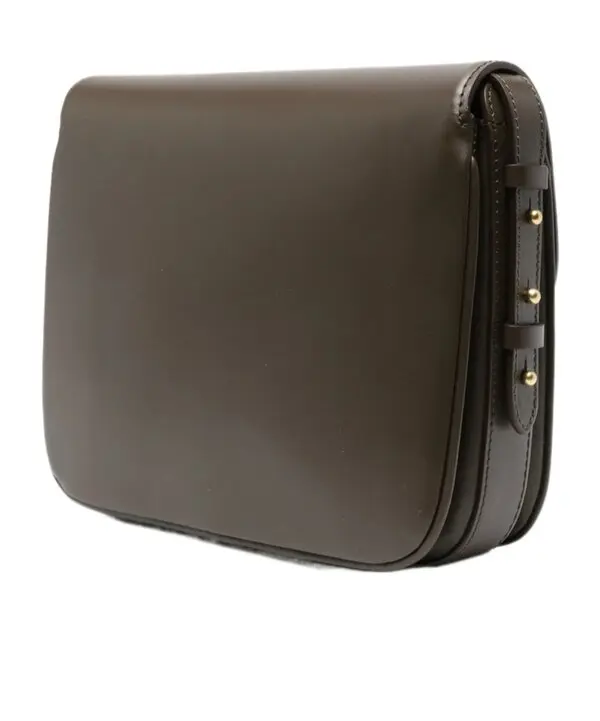 Soeur Flap Shoulder Bag With Gold Tone Clasp - Black
