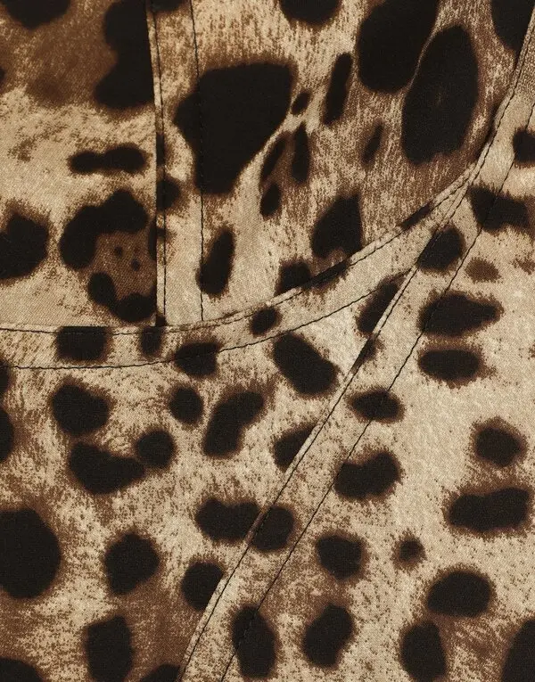 Dolce & Gabbana Leopard Print Bustier Top