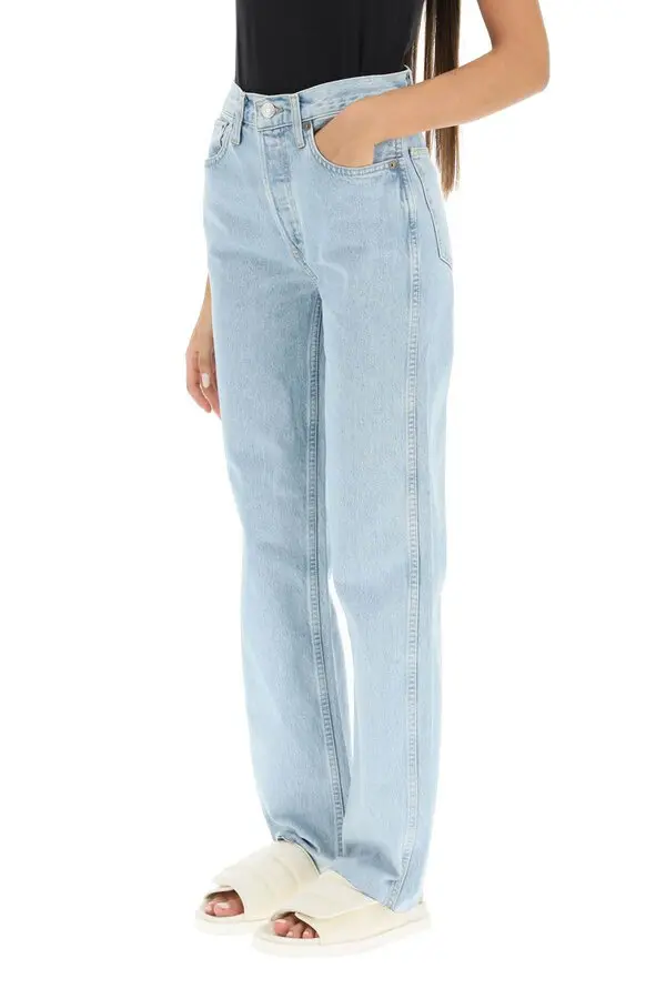 RE/DONE High-rise Straight-leg Jeans