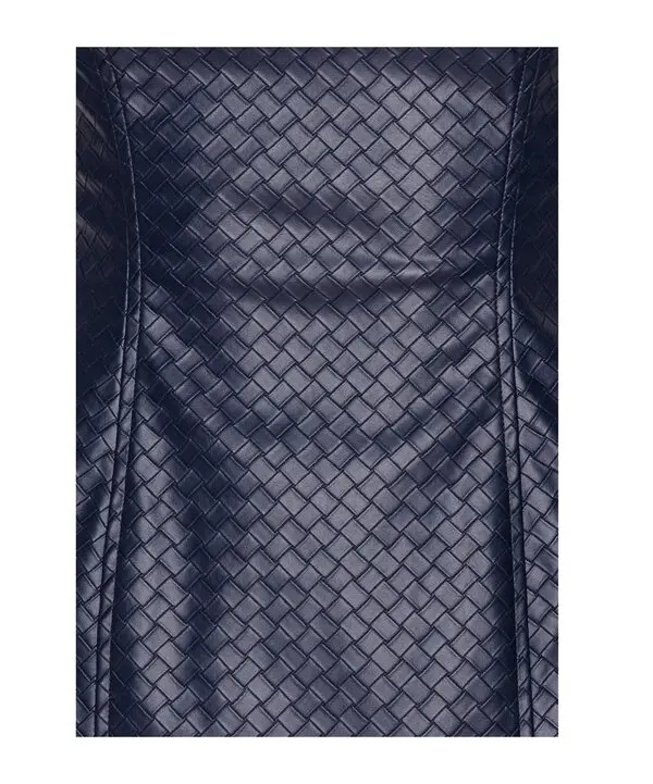 ROTATE BY BIRGER CHRISTENSEN Midi Braided Strapless Dress