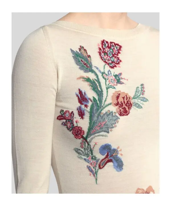 Etro Floral Motif Knitted Jumper