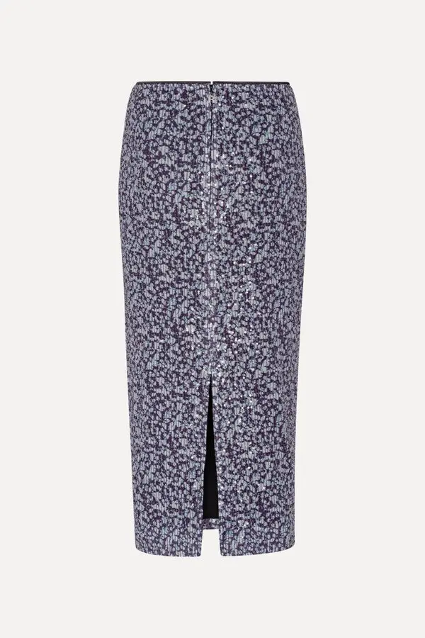 ROTATE BY BIRGER CHRISTENSEN Sequin Midi Pencil Skirt