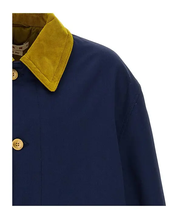 Marni Corduroy Collar Padded Parka