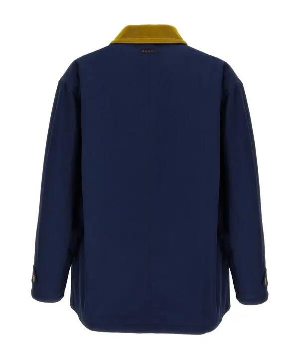 Marni Corduroy Collar Padded Parka