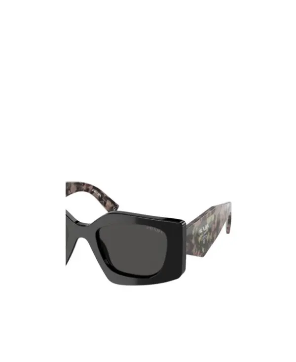 Prada Geometric Frame Sunglasses - Black