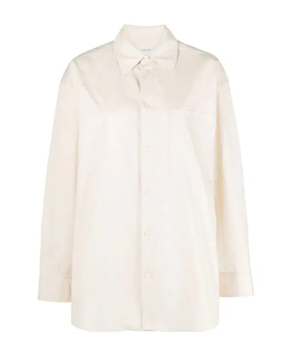 LEMAIRE Overlapping Panelled Buttoned Shirt - White