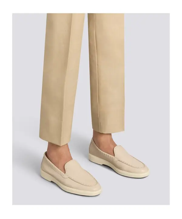Santoni Moccasin Slippers With Round Toe
