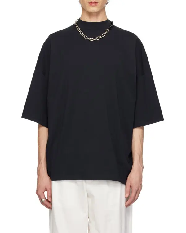 JIL SANDER Crewneck Short-sleeved T-shirt - Black