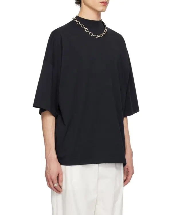 JIL SANDER Crewneck Short-sleeved T-shirt - Black