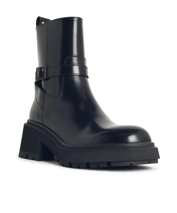 JIMMY CHOO Conny Flat Ankle Boots With Decorative Buckle