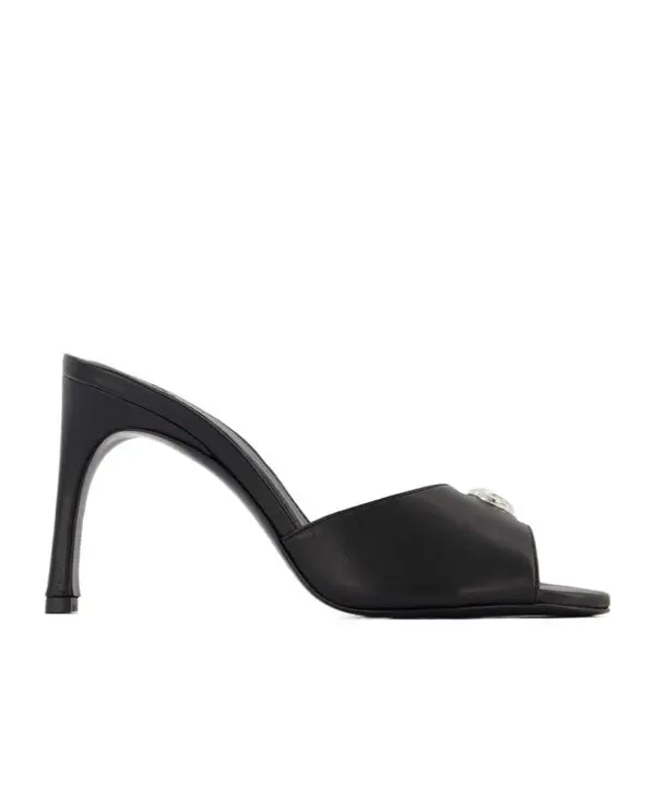 Coperni Open-toe High-heeled Sandals With Logo Detail - Black