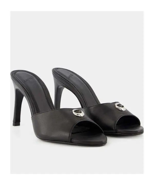 Coperni Open-toe High-heeled Sandals With Logo Detail - Black