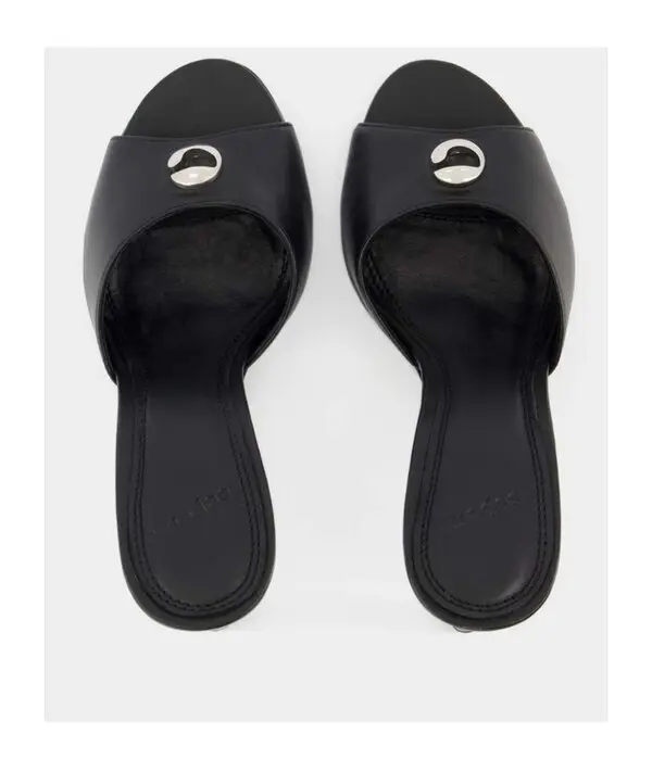 Coperni Open-toe High-heeled Sandals With Logo Detail - Black