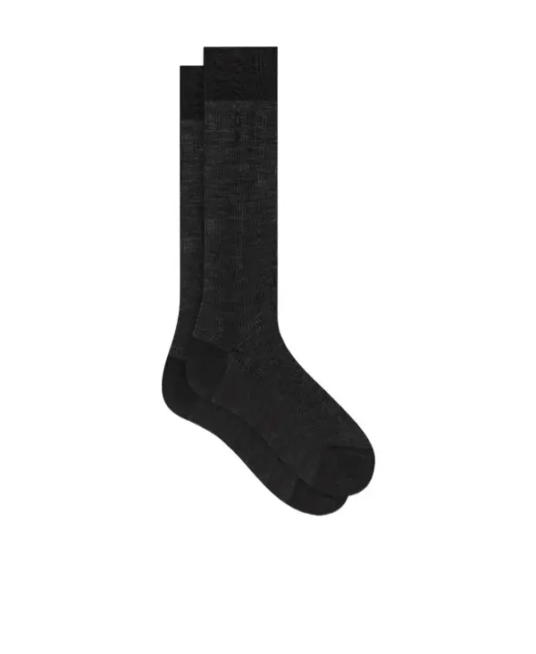 Dior Bee Embroidered Wool Socks - Black