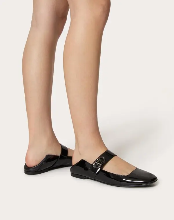 Valentino Garavani Mary Jane Square Toe Ballerinas