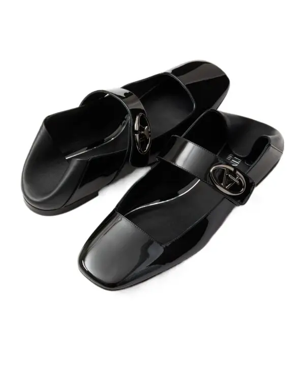 Valentino Garavani Mary Jane Square Toe Ballerinas