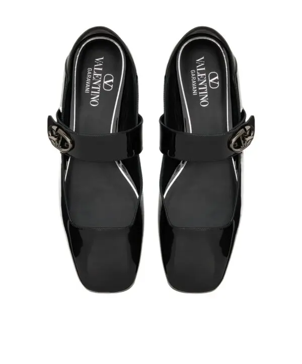 Valentino Garavani Mary Jane Square Toe Ballerinas