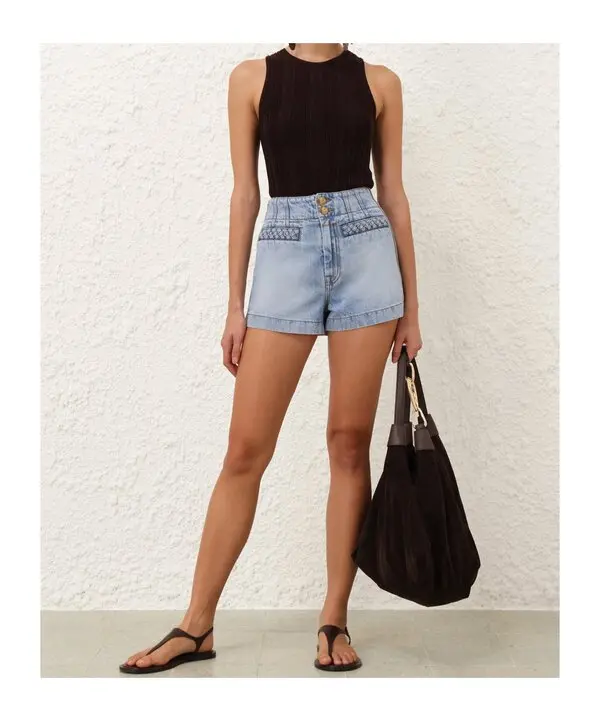 Zimmermann Lucky Denim Shorts - Skylark