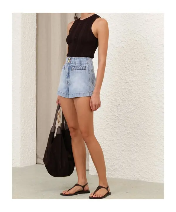 Zimmermann Lucky Denim Shorts - Skylark