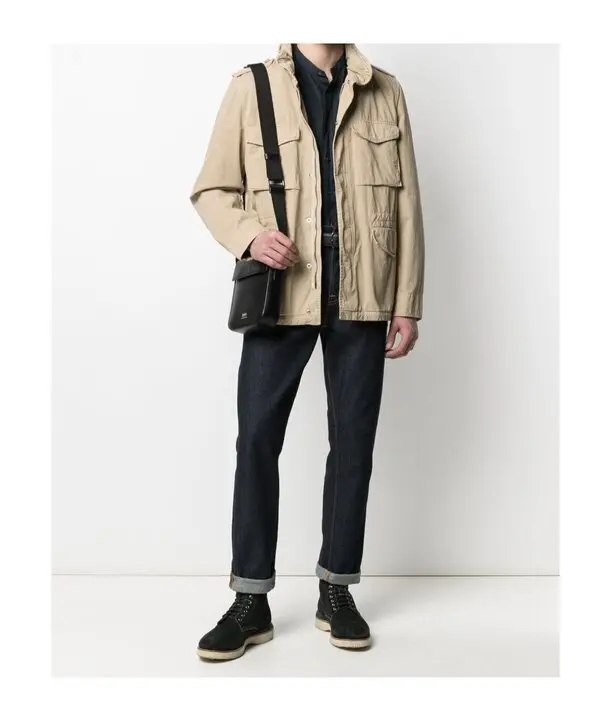 Aspesi Logo Patch Pocket Detailed Jacket