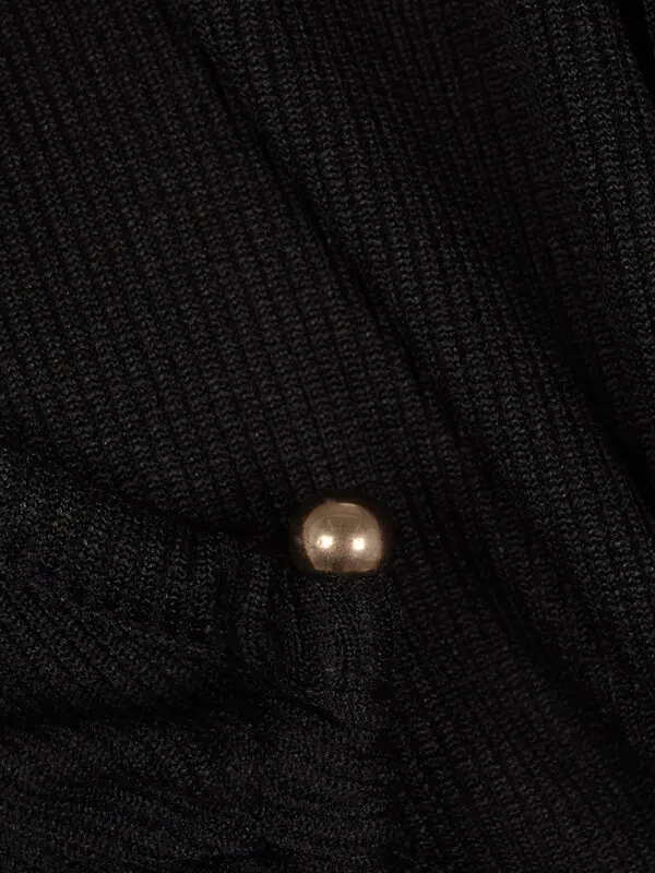 Christopher Esber Pleated T-shirt With Cut-out Detail