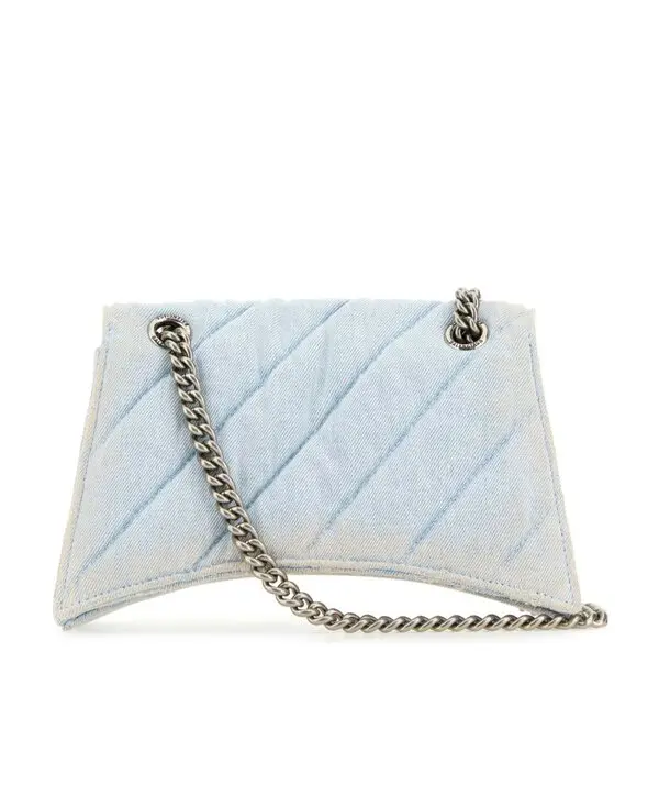 Balenciaga Denim Crush S Shoulder Bag