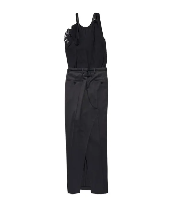 Balenciaga Patched Slip Dress