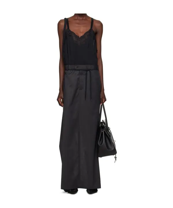 Balenciaga Patched Slip Dress