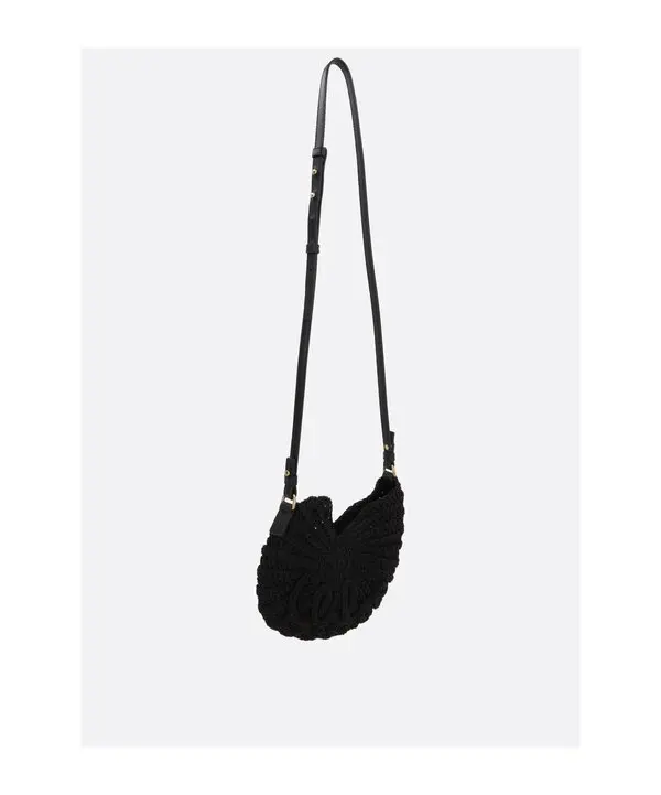 Chloé Logo Detailed Woven Crossbody Bag