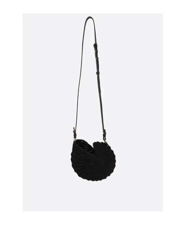 Chloé Logo Detailed Woven Crossbody Bag